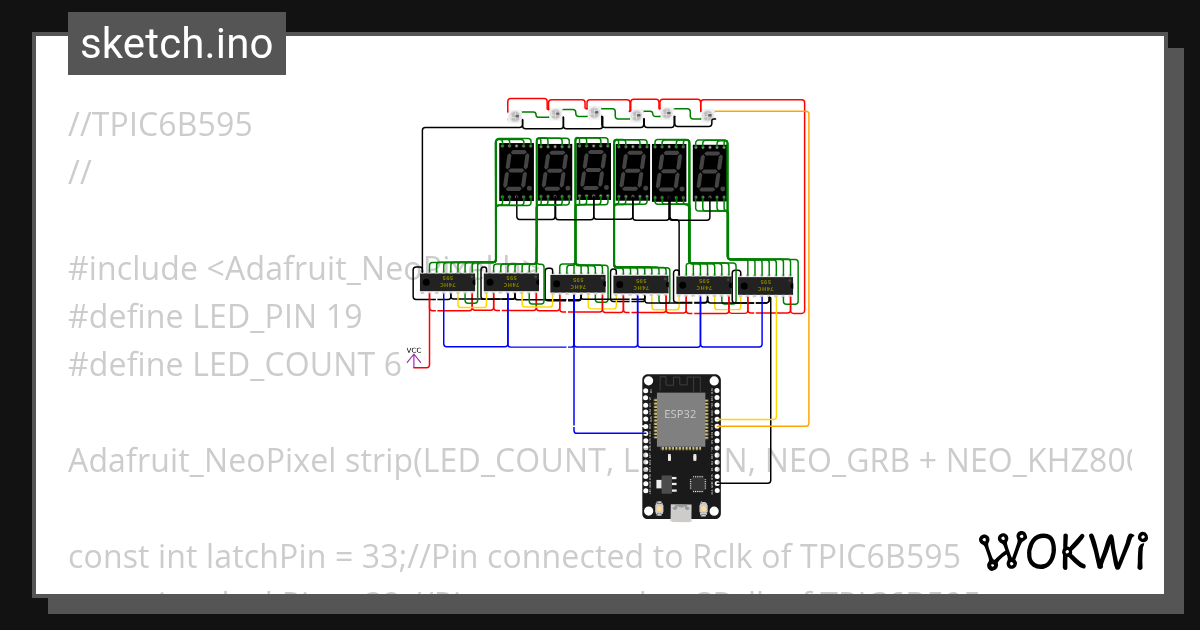 Numitron prod esp32 - Wokwi ESP32, STM32, Arduino Simulator