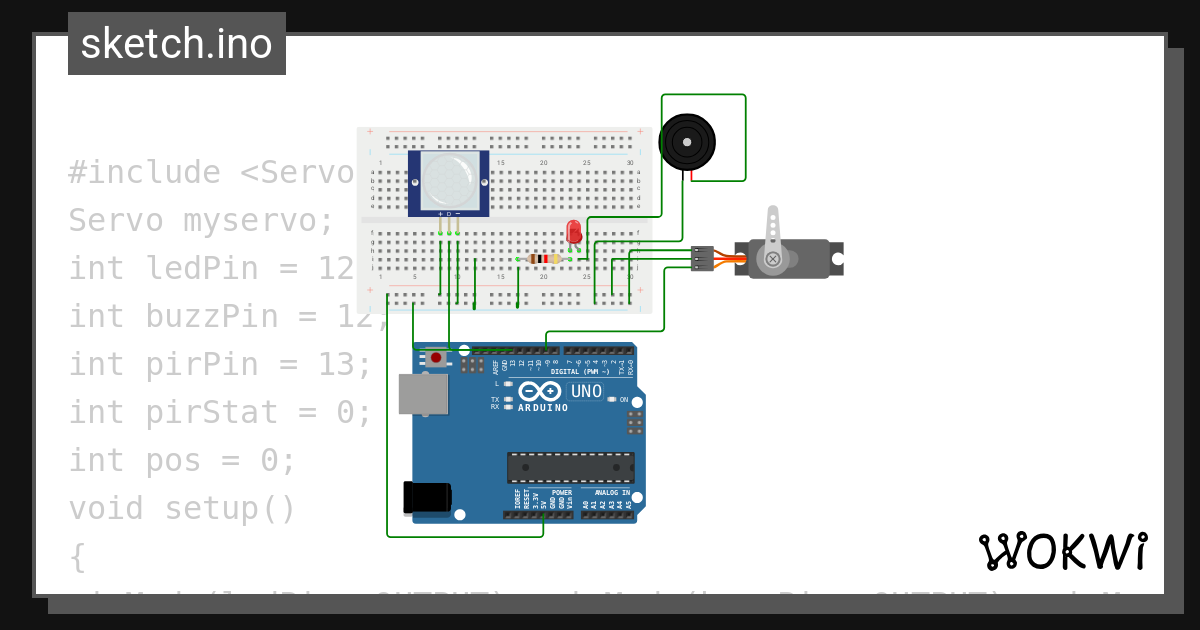 Home Door Automation Wokwi Esp32 Stm32 Arduino Simulator