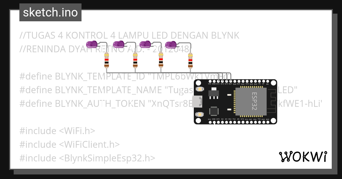 2012003 Tugas 4 Wokwi Esp32 Stm32 Arduino Simulator 