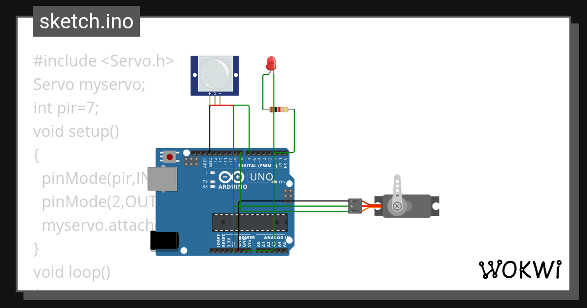Door Automation Wokwi Esp32 Stm32 Arduino Simulator