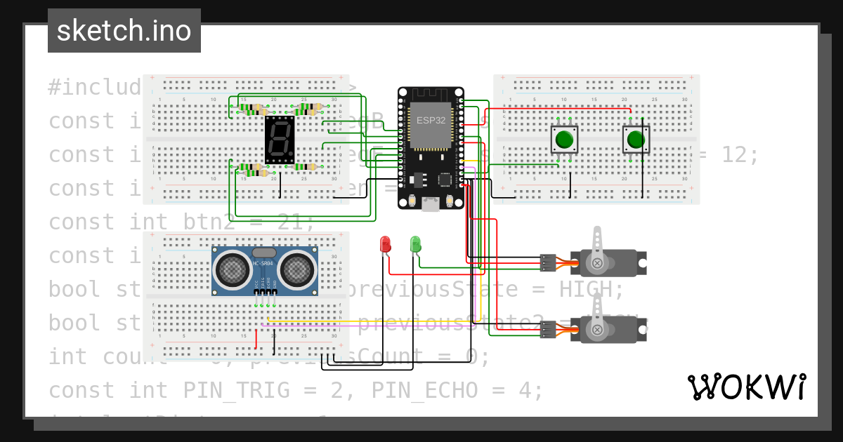 Trabalho Estacionamento Wokwi Esp32 Stm32 Arduino Simulator