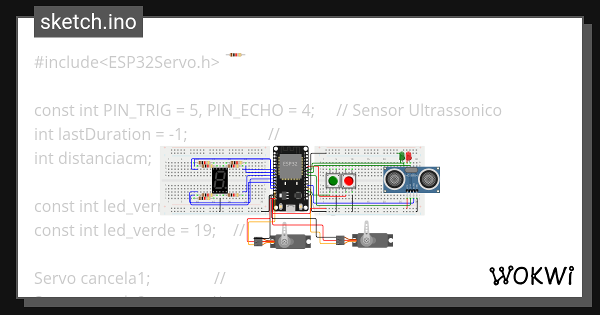 Estacionamentoprojeto Wokwi Esp32 Stm32 Arduino Simulator 
