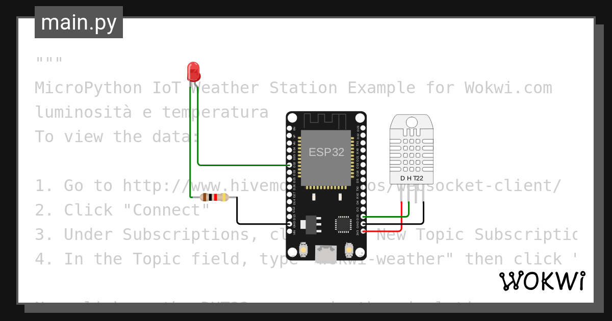 Micropython Mqtt Weather Logger Wokwi Esp32 Stm32 Arduino Simulator