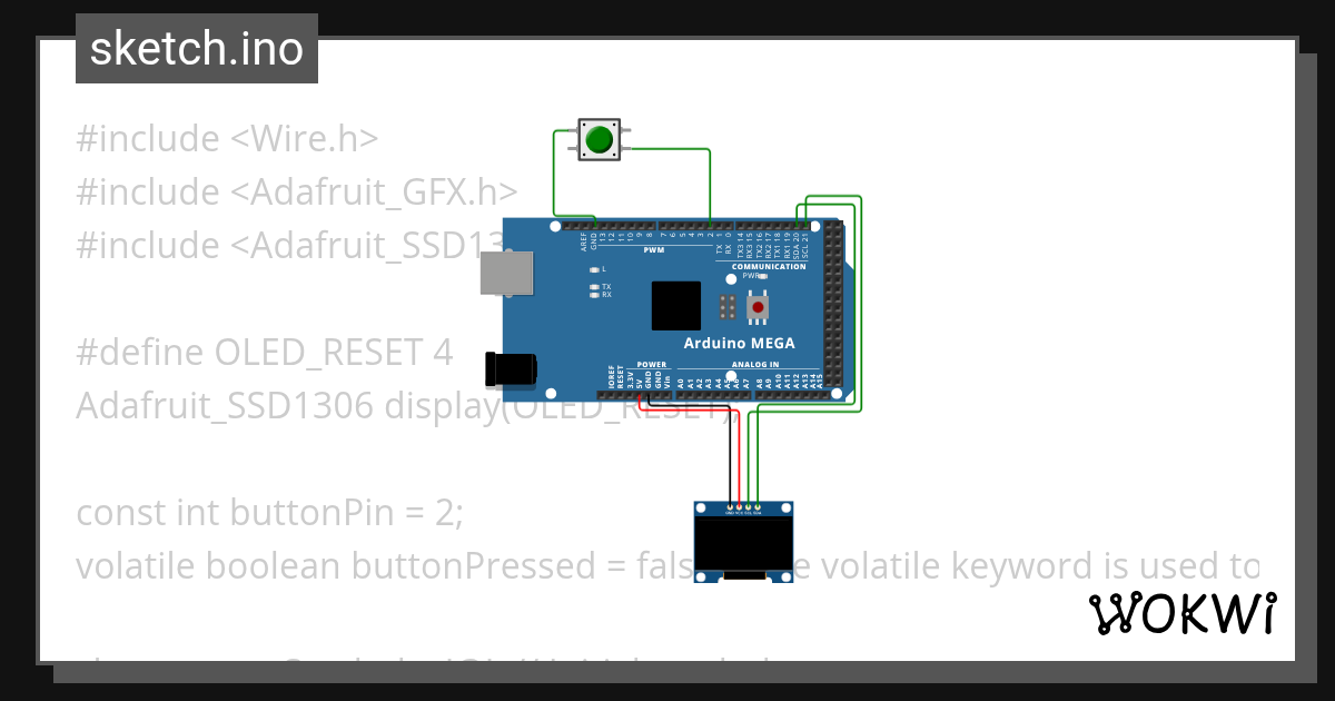 LAB 6 P and PP OLED - Wokwi ESP32, STM32, Arduino Simulator