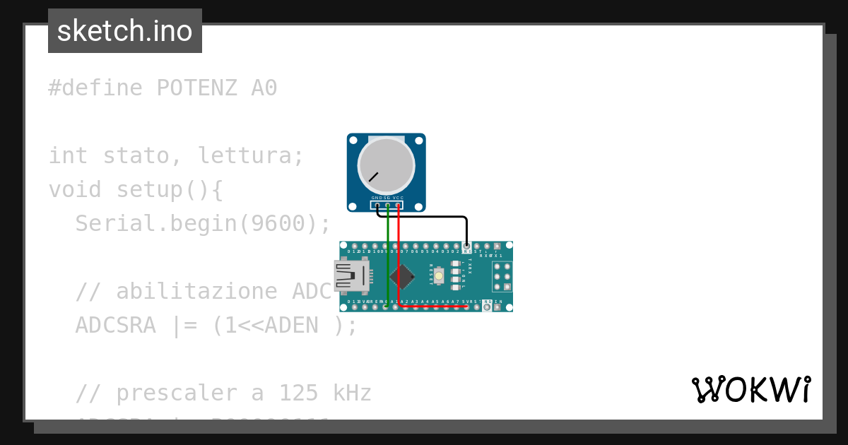 Lettura Sensore Wokwi Esp32 Stm32 Arduino Simulator 3258