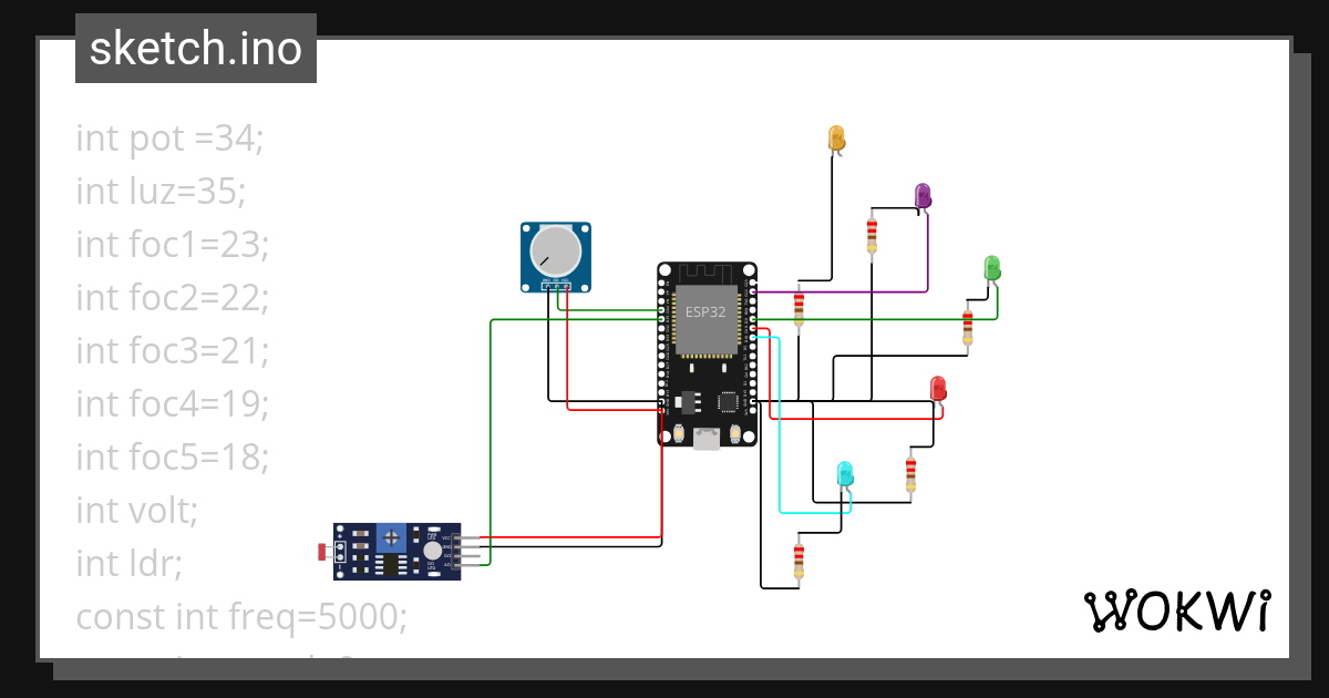 Ejercicio5 - Wokwi ESP32, STM32, Arduino Simulator