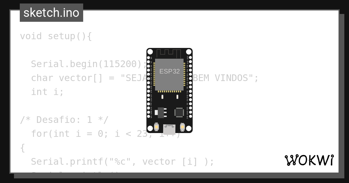 Desafio 2804 Wokwi Esp32 Stm32 Arduino Simulator 9134