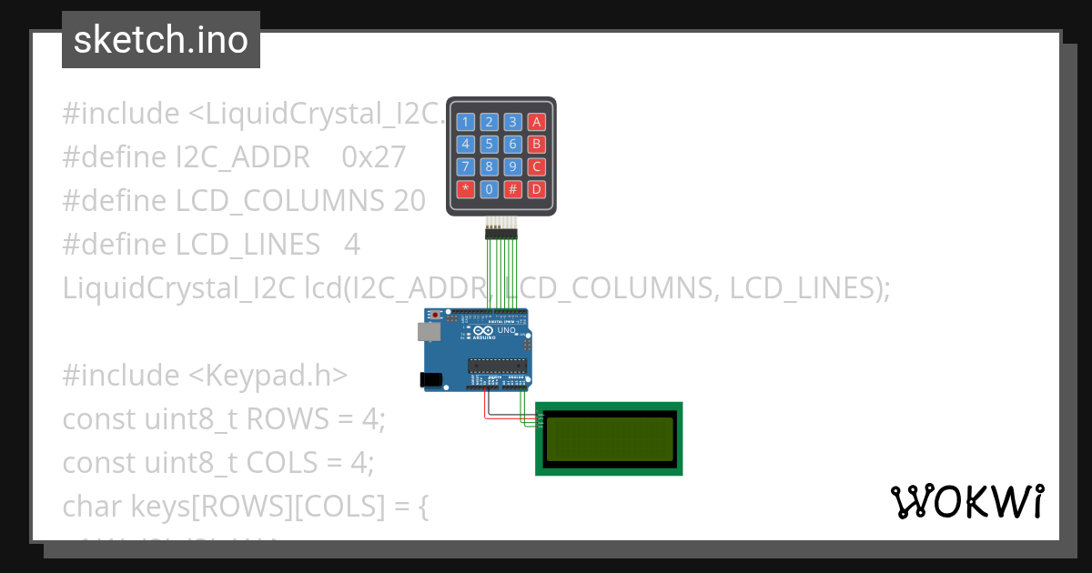 keypad display - Wokwi ESP32, STM32, Arduino Simulator keypad display - Wokwi ESP32, STM32, Arduino Simulator