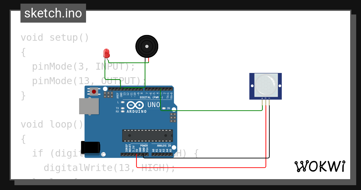 Pir Sensor Wokwi Esp32 Stm32 Arduino Simulator 6265