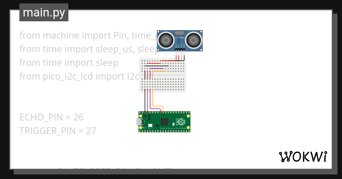 Sensor De Distancia Y Lcd Wokwi Esp32 Stm32 Arduino Simulator 6821