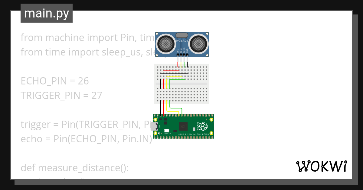 Ultrasonico Wokwi Esp32 Stm32 Arduino Simulator 