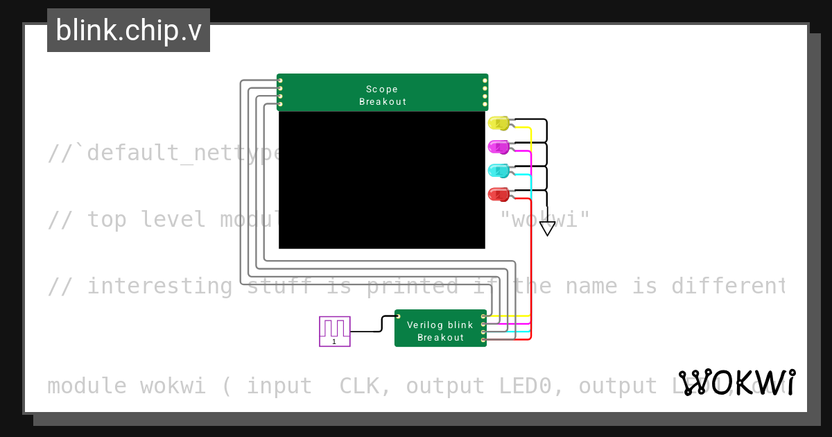 Verilog Blinkv Work Wokwi Esp32 Stm32 Arduino Simulator 