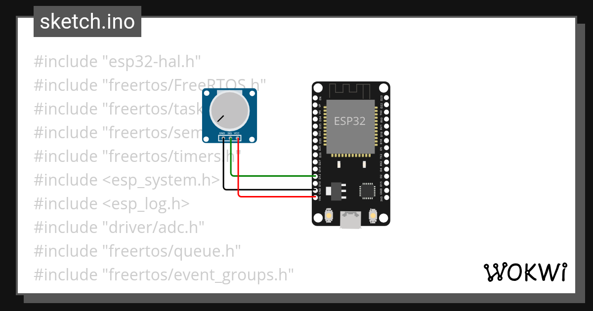 EventGroup FreeRTOS - Wokwi ESP32, STM32, Arduino Simulator