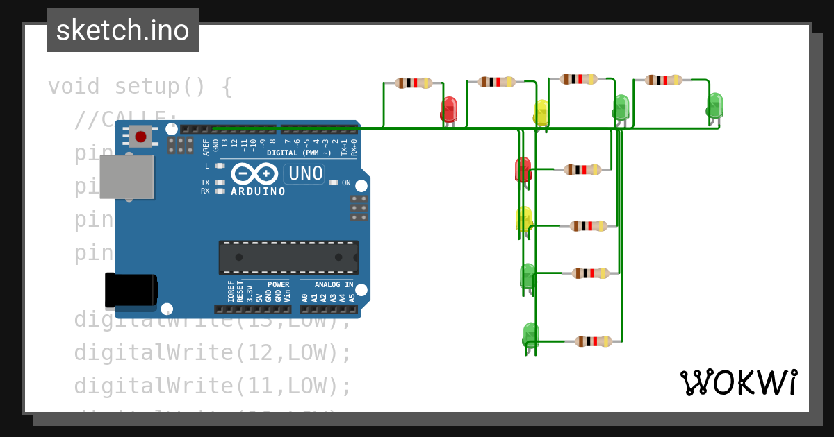 Semáforo Automático Wokwi Esp32 Stm32 Arduino Simulator 8452
