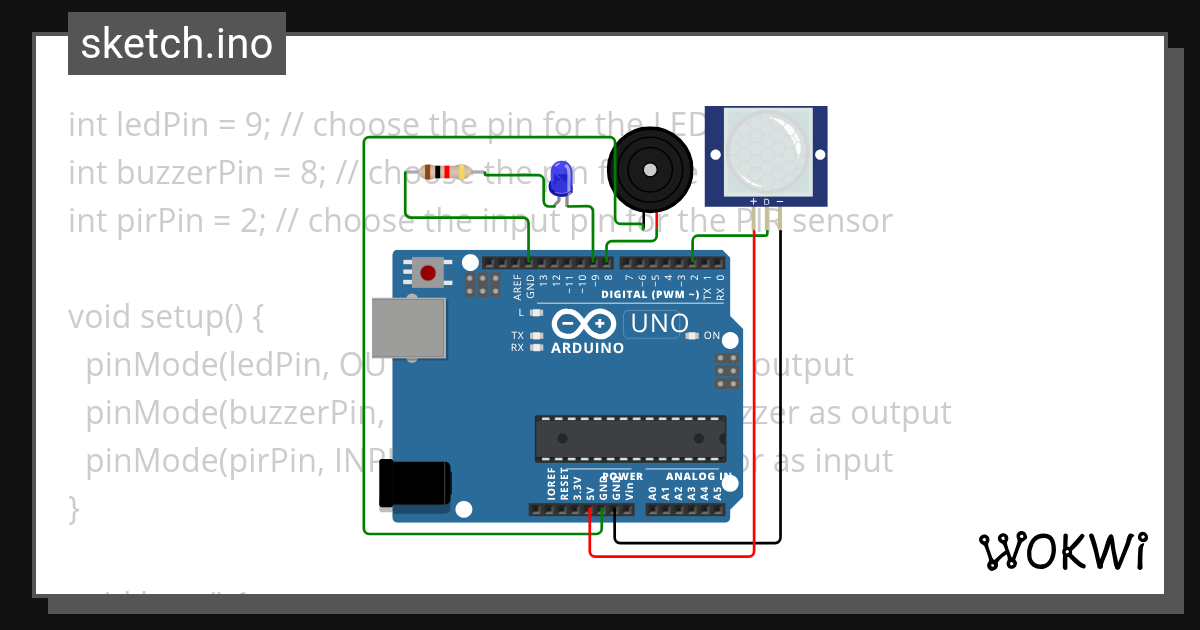 security device Copy - Wokwi ESP32, STM32, Arduino Simulator