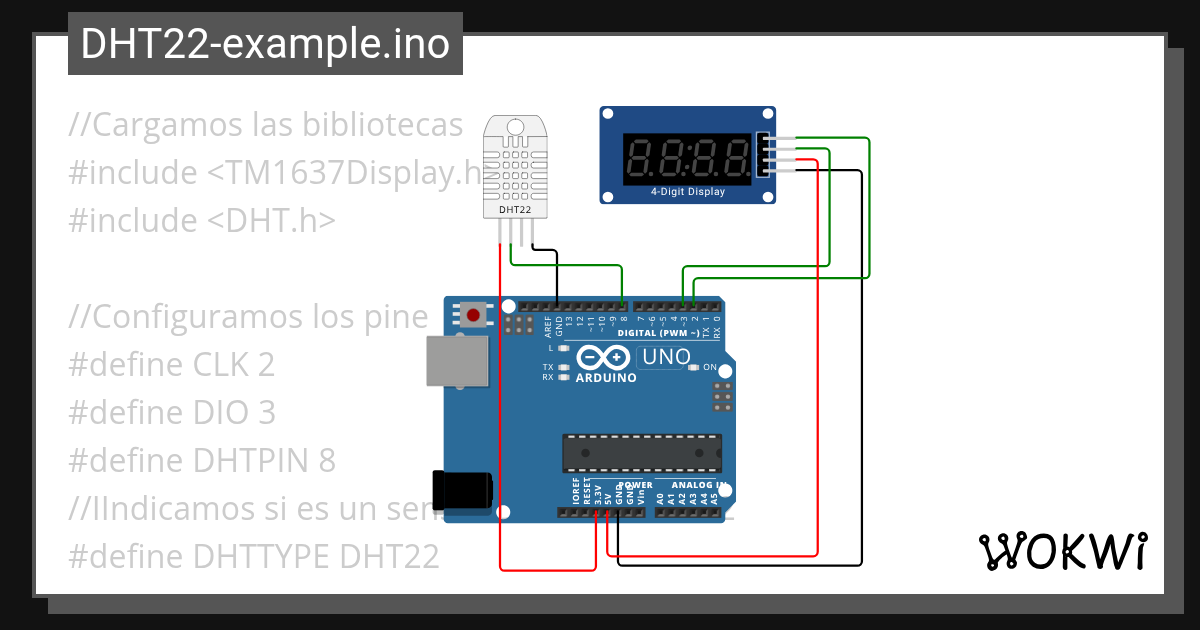 DHT11_22+TMP1637_a - Wokwi ESP32, STM32, Arduino Simulator