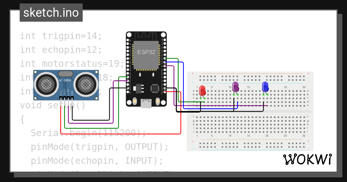 Waterlevel Wokwi Esp32 Stm32 Arduino Simulator