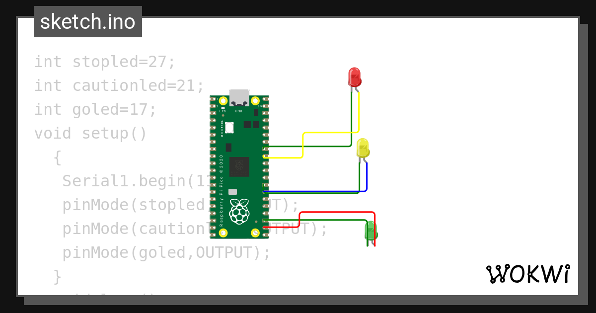 Raspberrypi Wokwi Esp32 Stm32 Arduino Simulator