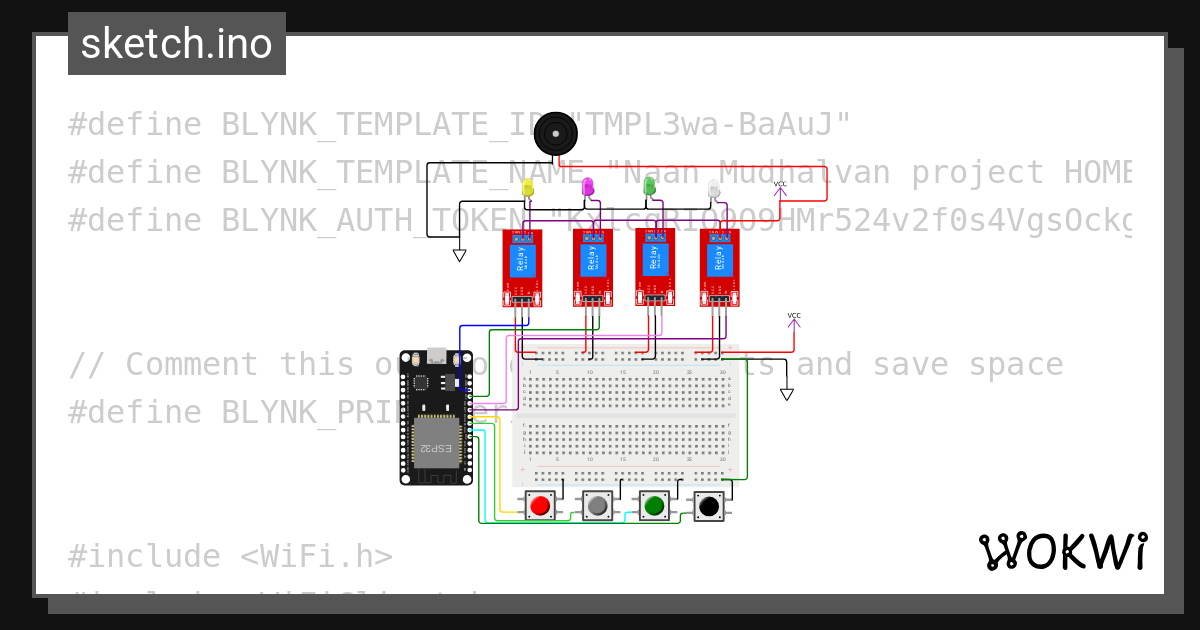 Home Automation Project Wokwi Esp32 Stm32 Arduino Simulator 0712