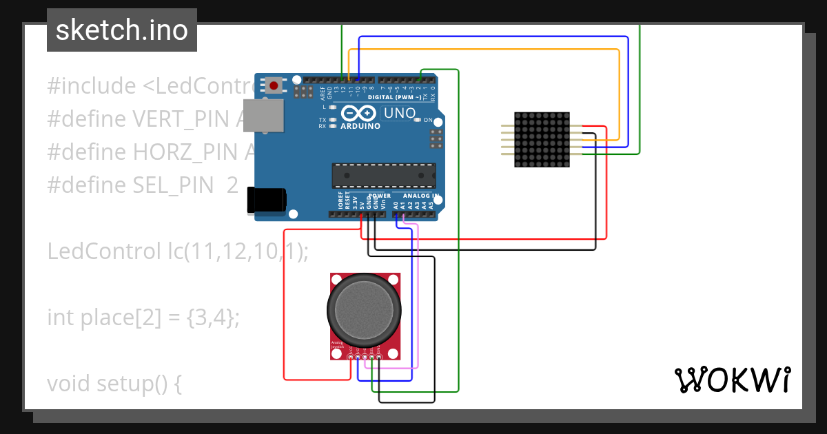 LedMatrix HW - Wokwi ESP32, STM32, Arduino Simulator