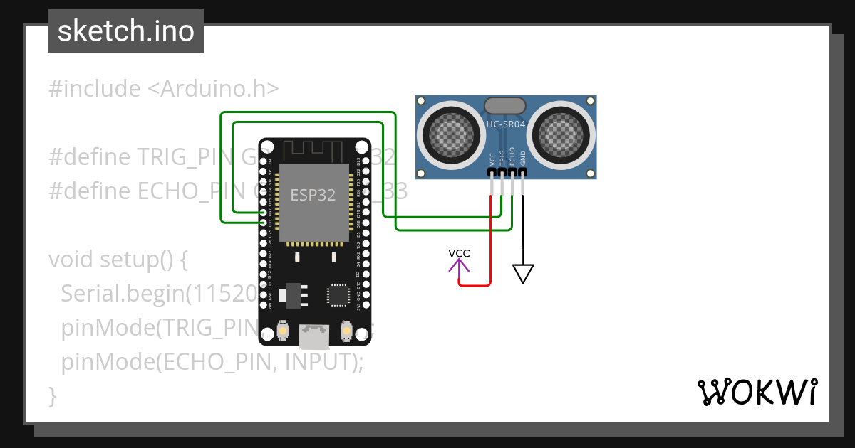 ultrasonico - Wokwi ESP32, STM32, Arduino Simulator