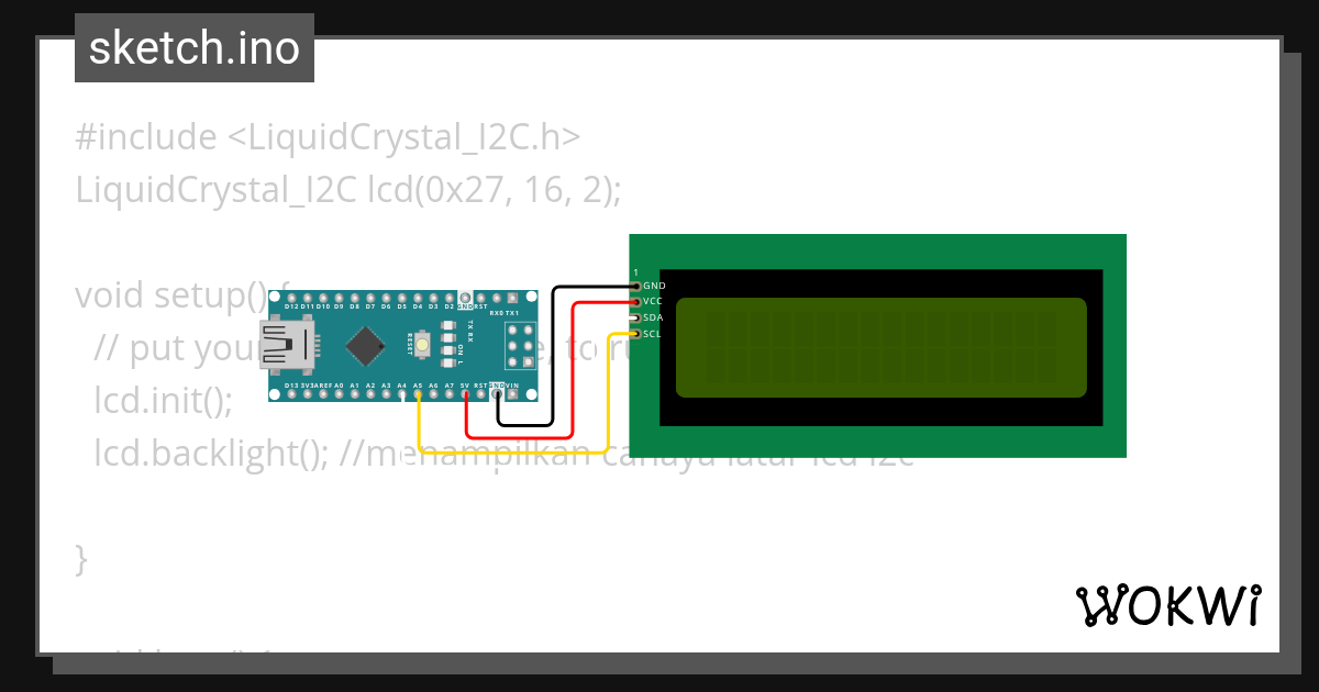 lcd - Wokwi ESP32, STM32, Arduino Simulator