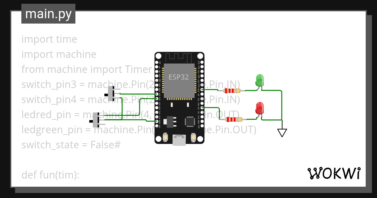 小小下士双色led灯 Wokwi Esp32 Stm32 Arduino Simulator 5868