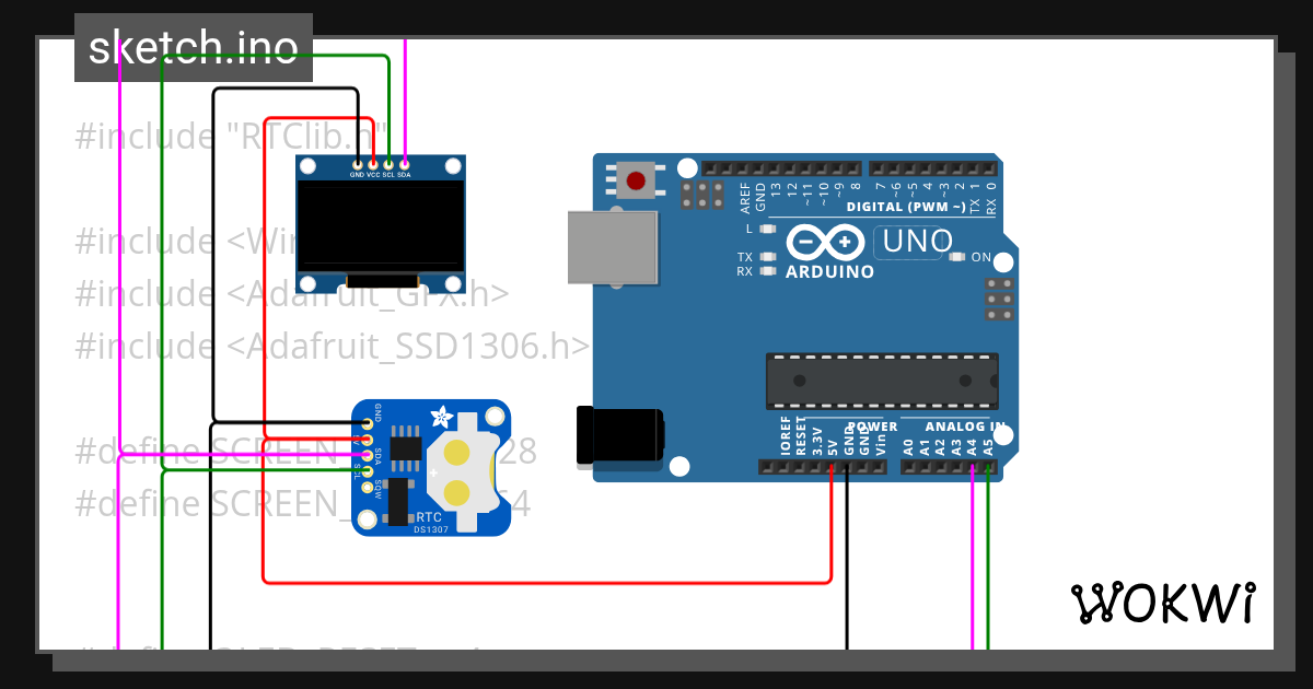 Digital Watch Try Wokwi Esp32 Stm32 Arduino Simulator