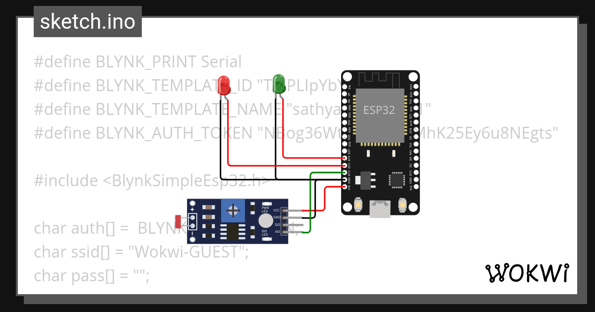 LATIHAN 11 SENSOR LDR - Wokwi ESP32, STM32, Arduino Simulator