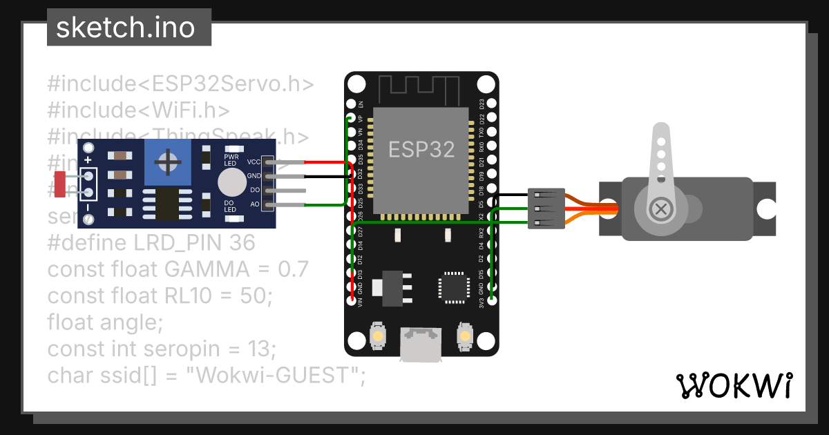 Smart solar panels - Wokwi ESP32, STM32, Arduino Simulator