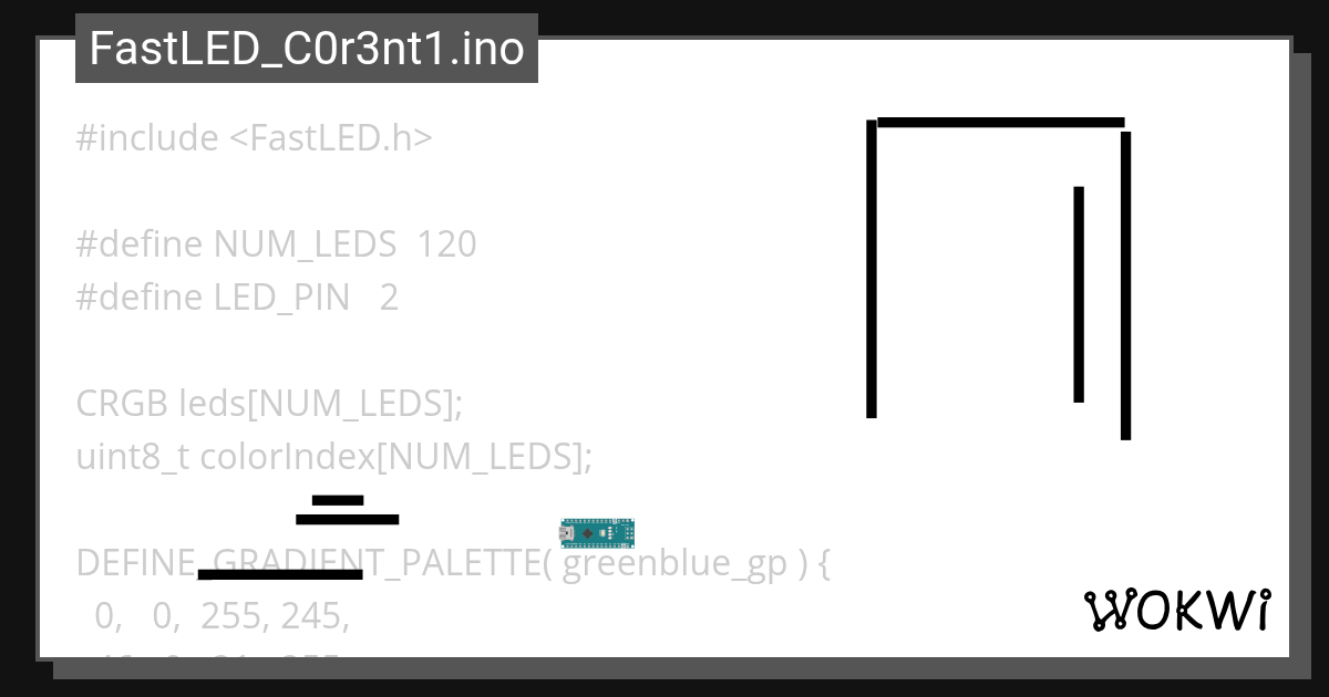 FastLED anniù - Wokwi ESP32, STM32, Arduino Simulator