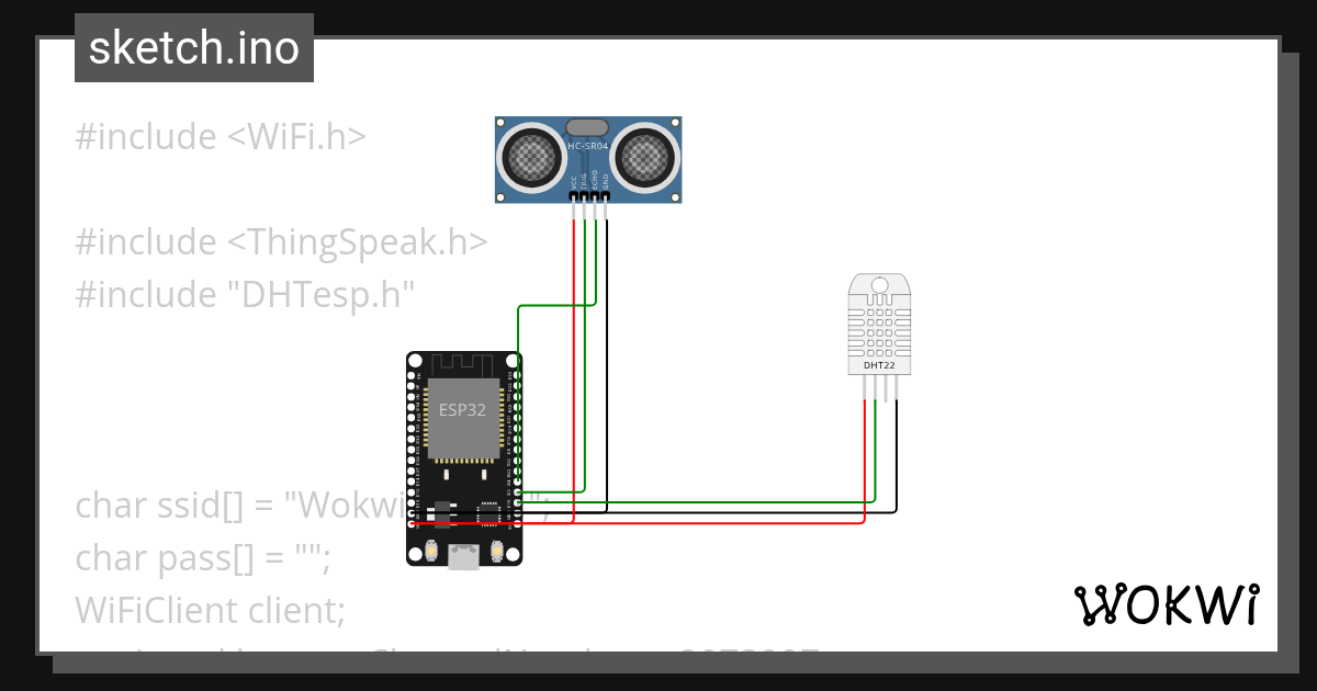 thingsspeak demo - Wokwi ESP32, STM32, Arduino Simulator