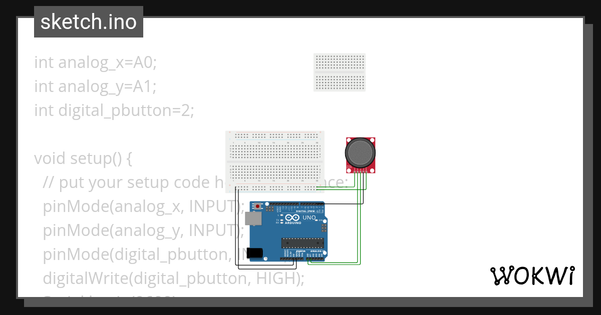 Joystick Wokwi Esp32 Stm32 Arduino Simulator 
