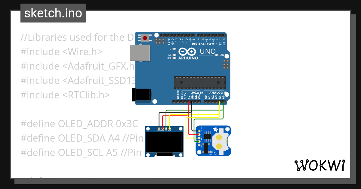 Digital Watch Morris - Wokwi ESP32, STM32, Arduino Simulator