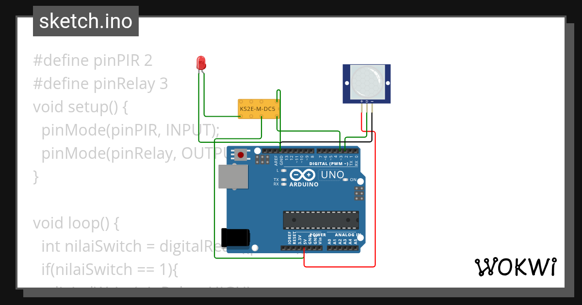 Relay Dengan Sensor PIR - Wokwi ESP32, STM32, Arduino Simulator Relay Dengan Sensor PIR - Wokwi ESP32, STM32, Arduino Simulator