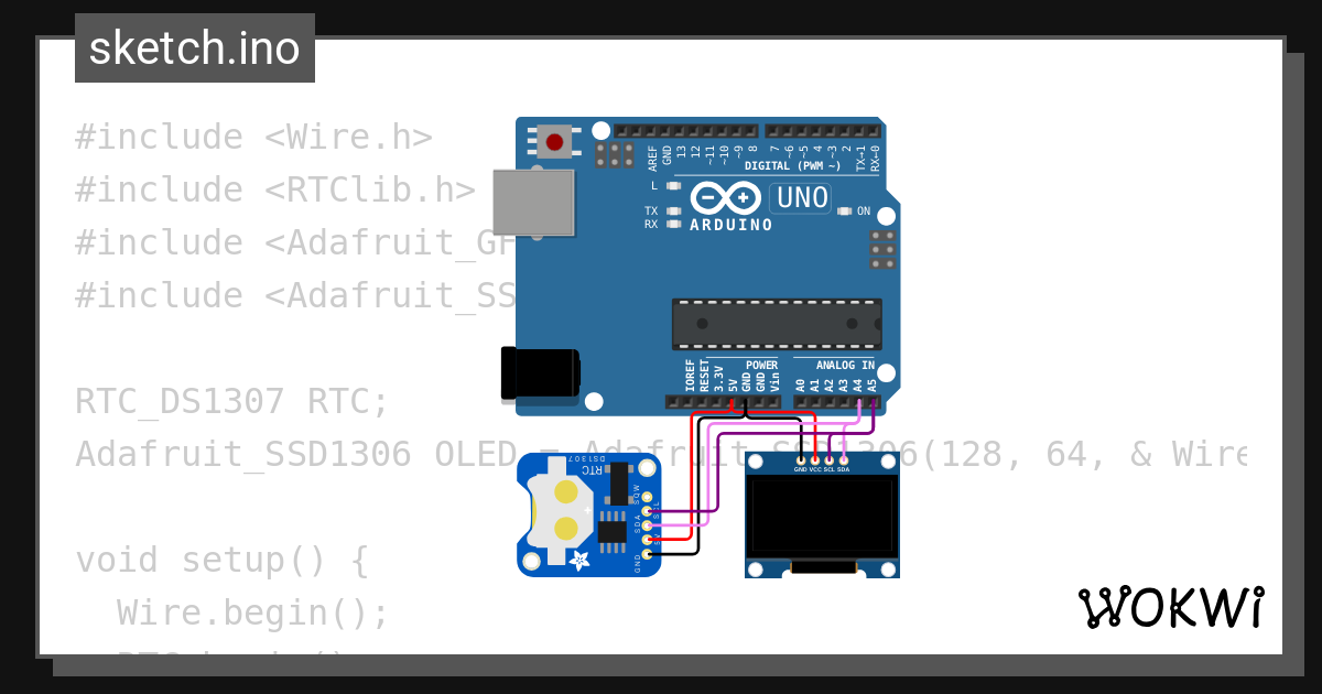 Digital Watch Clio Wokwi Esp32 Stm32 Arduino Simulator 7609