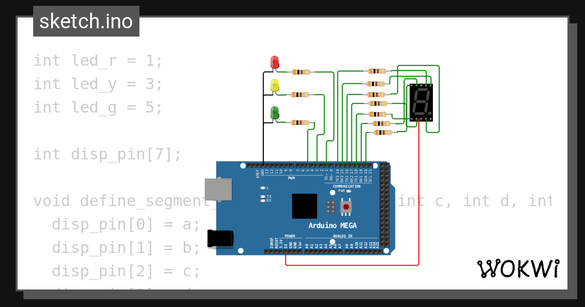 светофор Wokwi Esp32 Stm32 Arduino Simulator 9893
