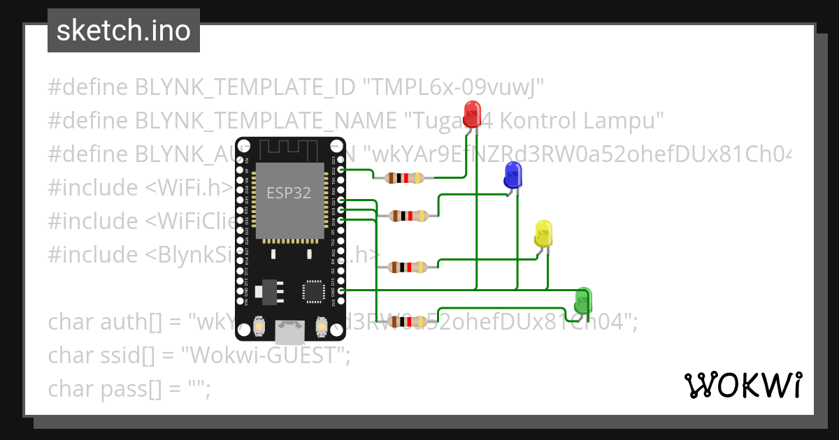Tugas 4 Wokwi Esp32 Stm32 Arduino Simulator 9986