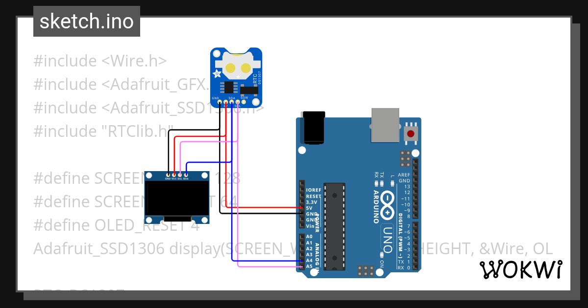 Digital Watch (for School Activity) - Wokwi ESP32, STM32, Arduino Simulator