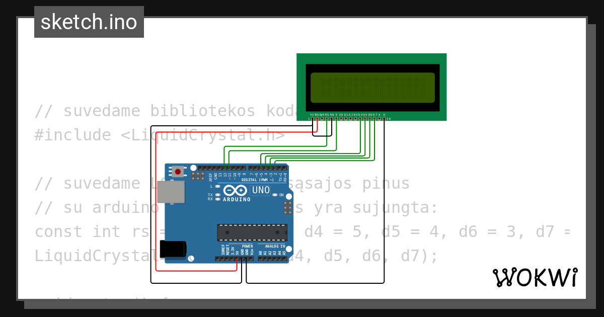 1 Darbas Wokwi Esp32 Stm32 Arduino Simulator