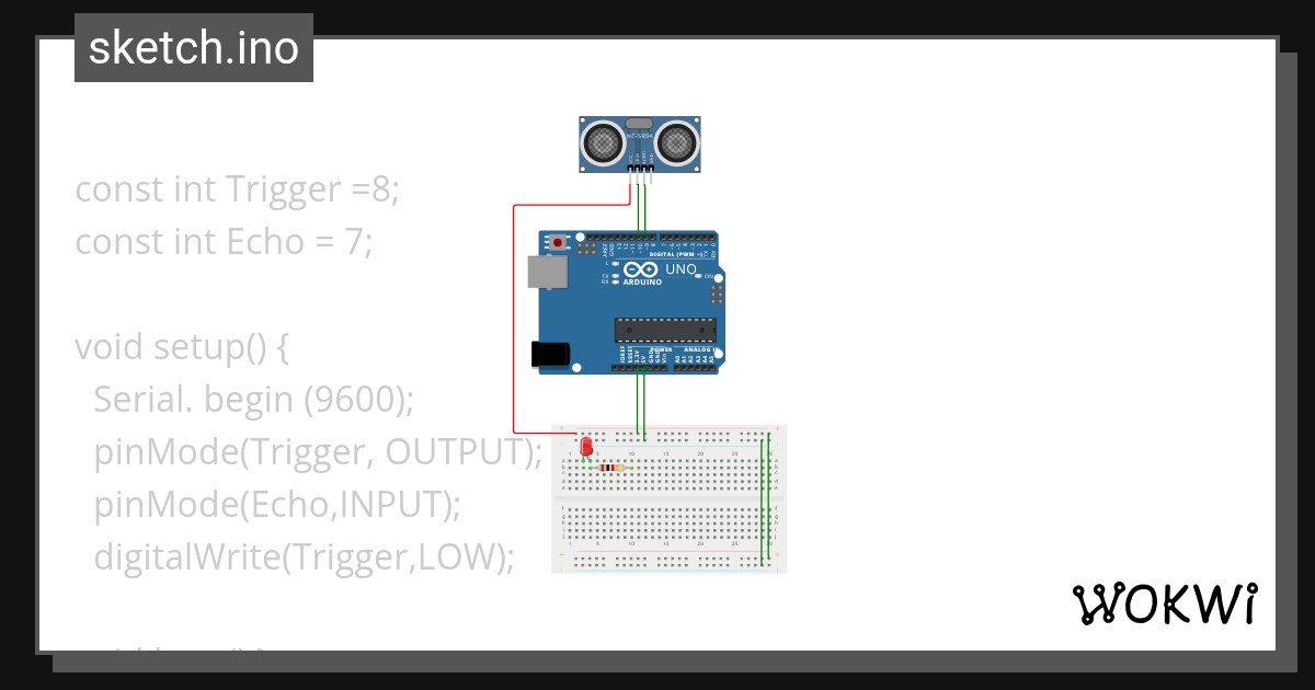 Ejemplo De Ultrasonido Wokwi Esp32 Stm32 Arduino Simulator 4577