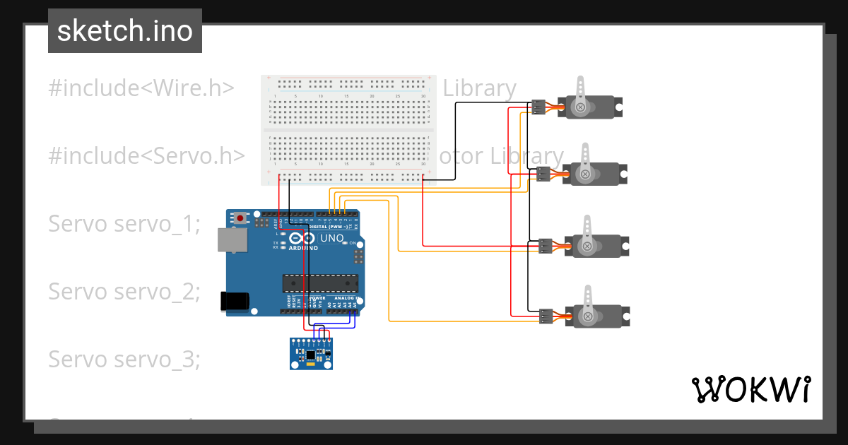Robotic Arm Wokwi Esp32 Stm32 Arduino Simulator
