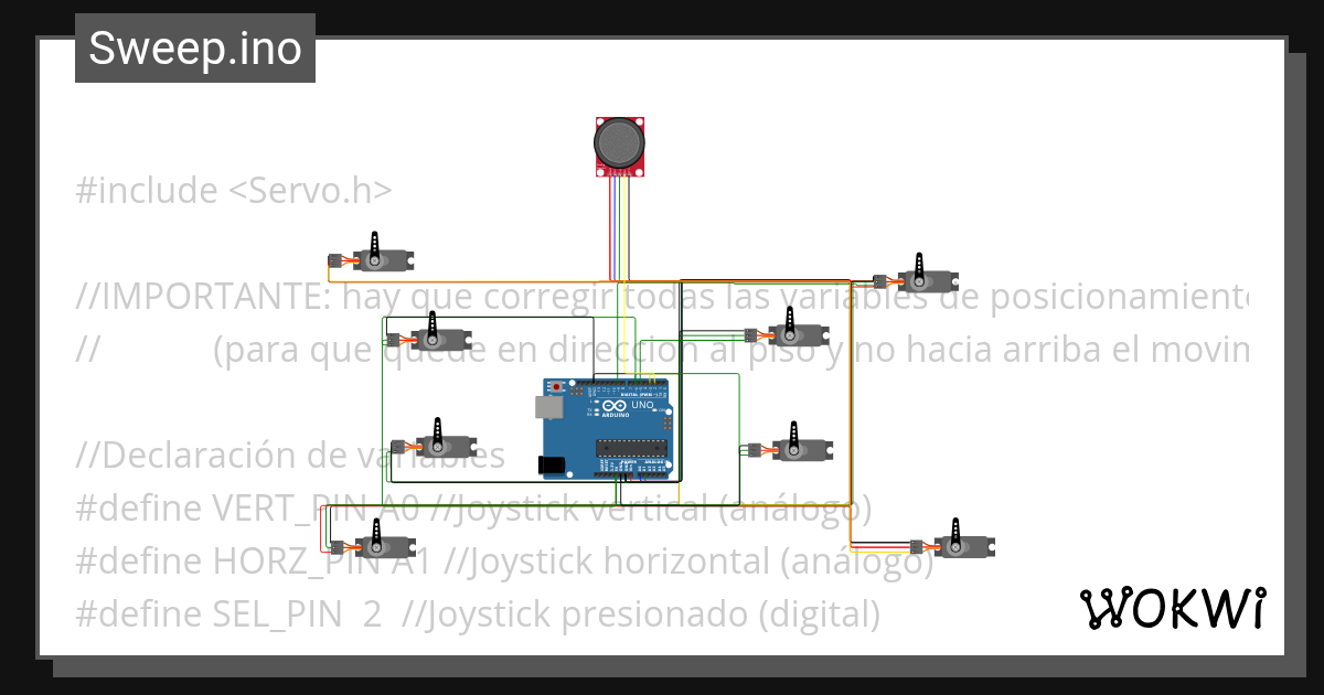 Sweep.ino arduino basico Copy Copy - Wokwi ESP32, STM32, Arduino Simulator