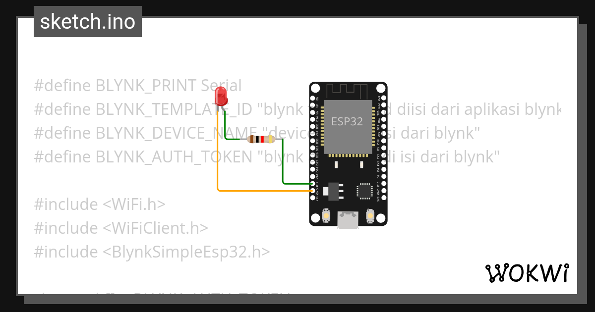Elektronika Listrik Wokwi Esp32 Stm32 Arduino Simulator 0170