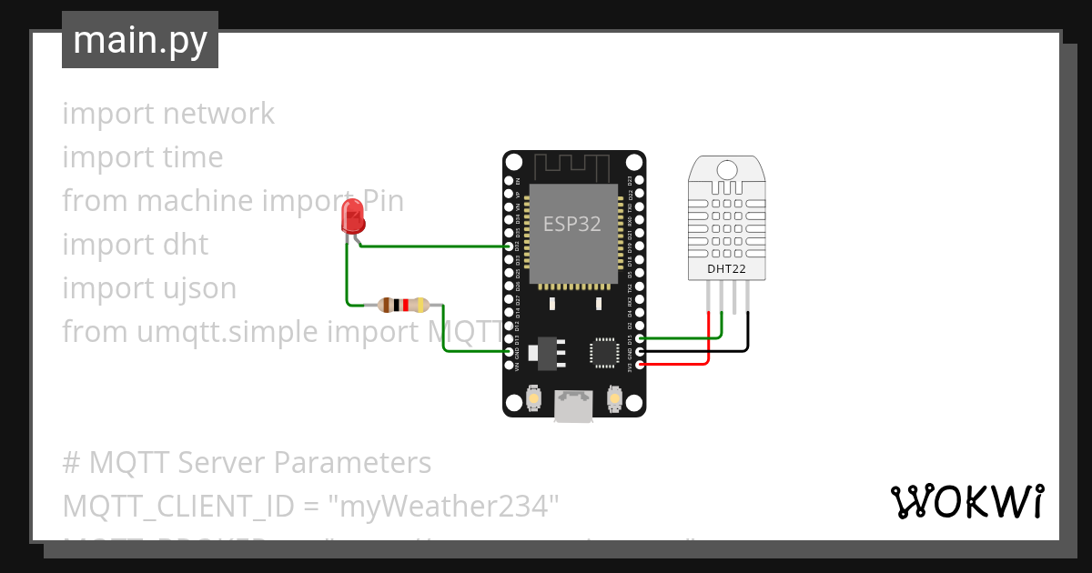 Mqtt Weather Logger Led Wokwi Esp32 Stm32 Arduino Simulator