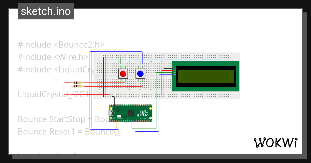 B9 (Stoperica) - Wokwi ESP32, STM32, Arduino Simulator