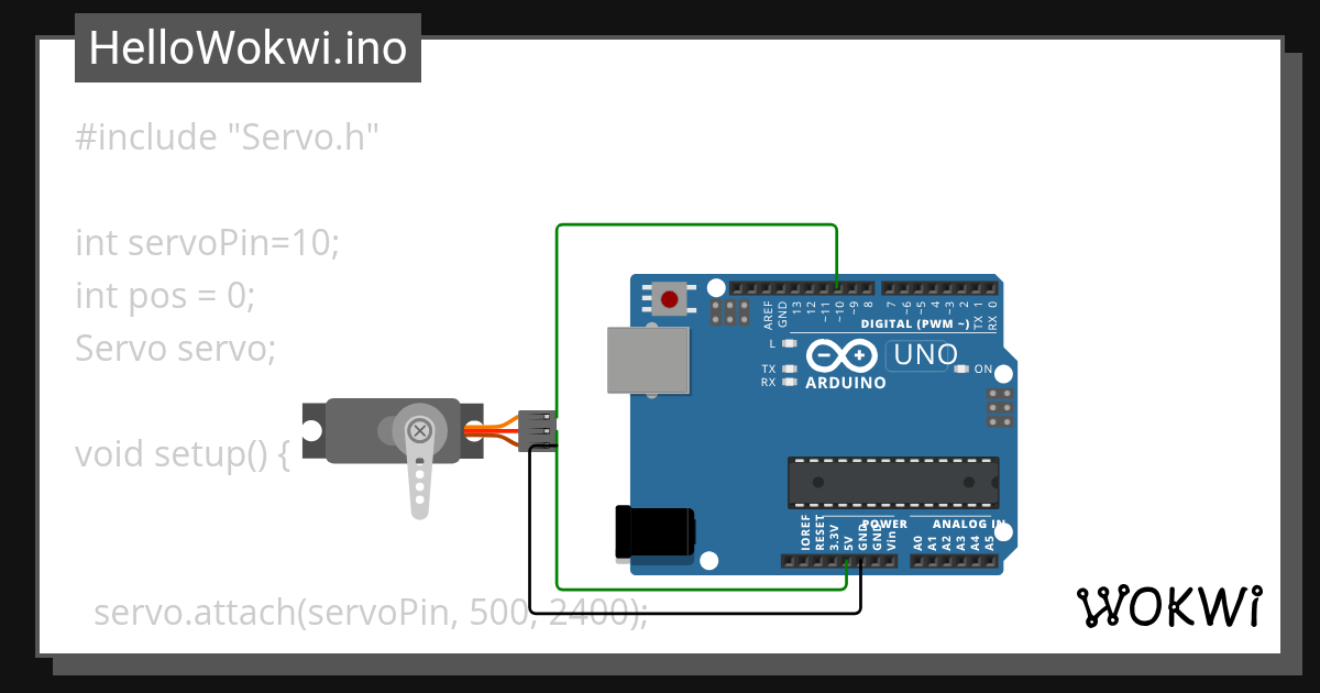 SERVO_UNO.ino - Wokwi ESP32, STM32, Arduino Simulator