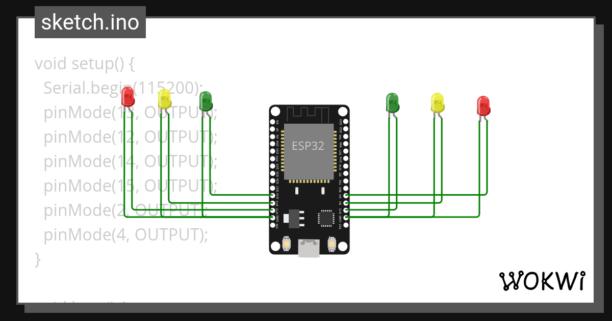 JOEL.BIJUMON.VARGHESE-TRAFFIC LIGHT - Wokwi ESP32, STM32, Arduino Simulator