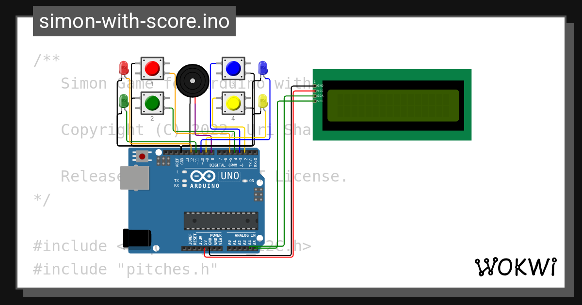 Jogo Da Memória Millenium Wokwi Esp32 Stm32 Arduino Simulator