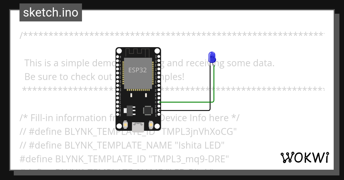 LED - Wokwi ESP32, STM32, Arduino Simulator
